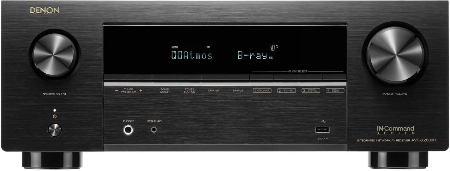 Denon AVR-X2800H vs Yamaha RX-A2030: Audio Features Comparison